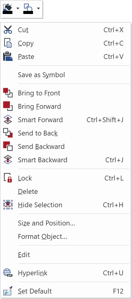 Envision Creator Using Context Sensitive Menus